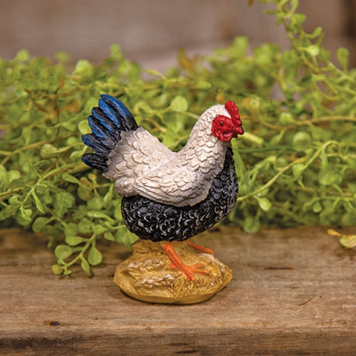 💙 Li'l Rooster Standing Resin Figure 3.5" H – Blueberry Lane Shop