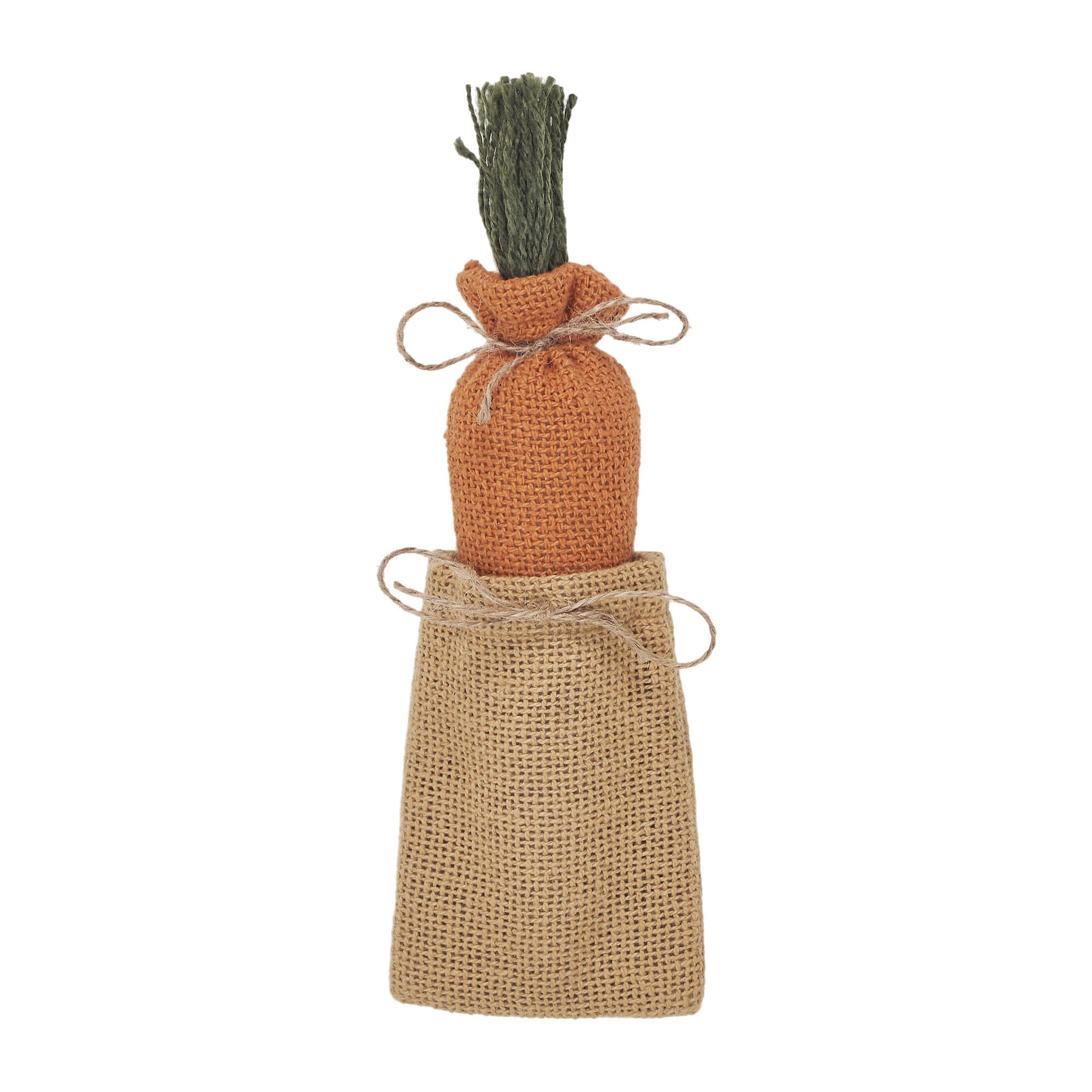 Rustic Burlap Carrot in Sack Decor – Blueberry Lane Shop