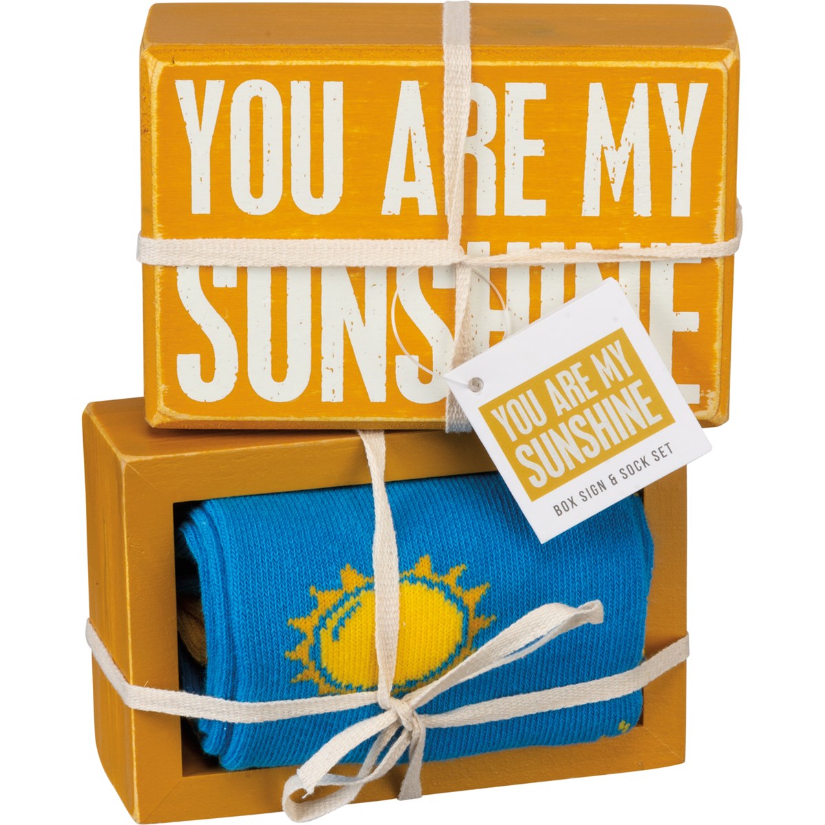 You Are My Sunshine Box Sign And Sock Set – Blueberry Lane Shop