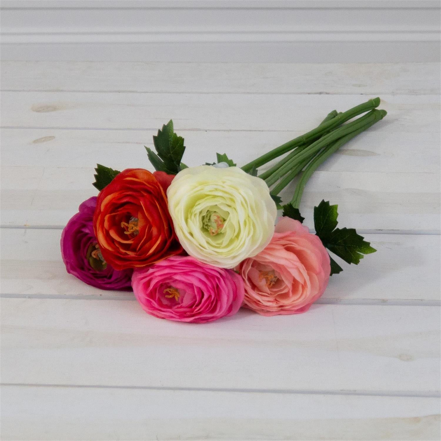 Colorful Blend Ranunculus 21" Faux Floral Stem – Blueberry Lane Shop