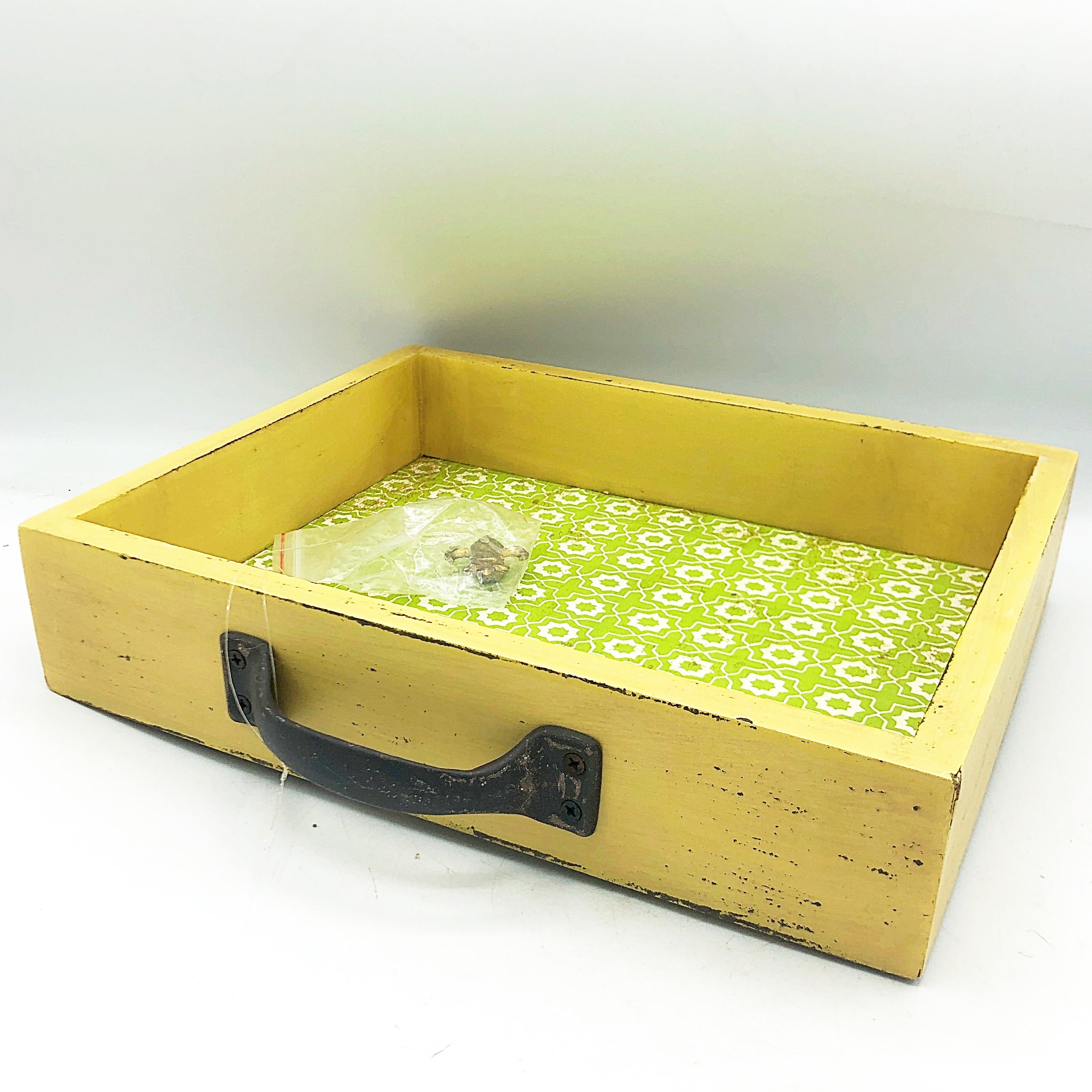 🎄💙 Rustic Yellow Distressed Display Drawer Studio Decor – Blueberry ...