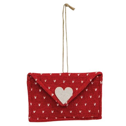 Red Heart Envelope Valentine Ornament – Blueberry Lane Shop