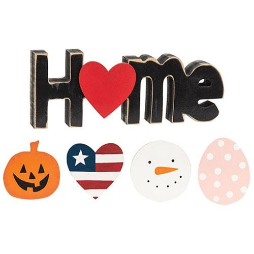 💙 Set of 6 Home Sitter Sign with Magnetic Holiday Icons – Blueberry ...