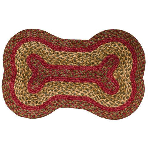 💙 Dog Bone Shaped Rug in Warm Cinnamon Colors – Blueberry Lane Shop
