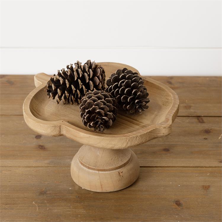 Wooden Acorn Pedestal Tray – Blueberry Lane Shop